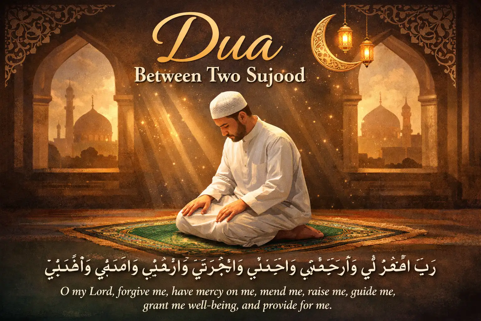 Dua Between Two Sujood | Authentic Supplication in Salah